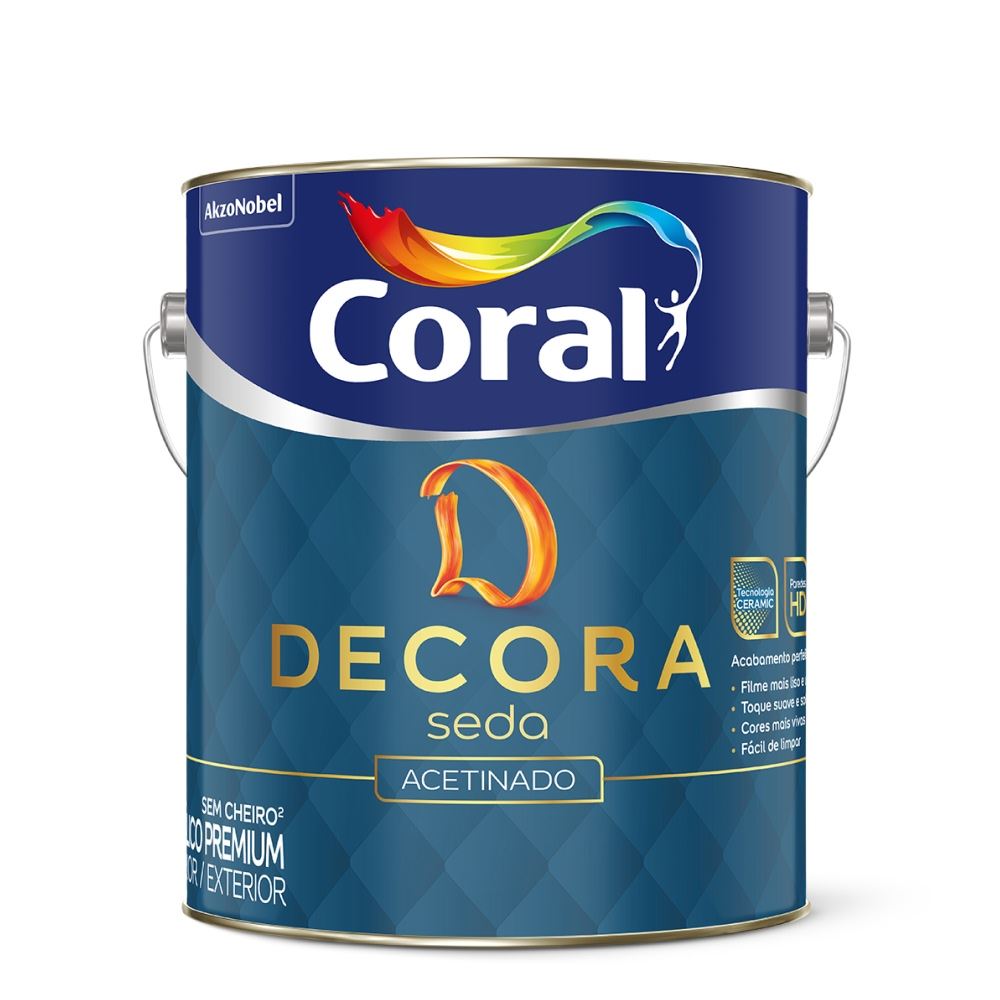 Base MF Tinta Acrílica Acetinado Decora Seda 3,2L CORAL/ REF. 5973057