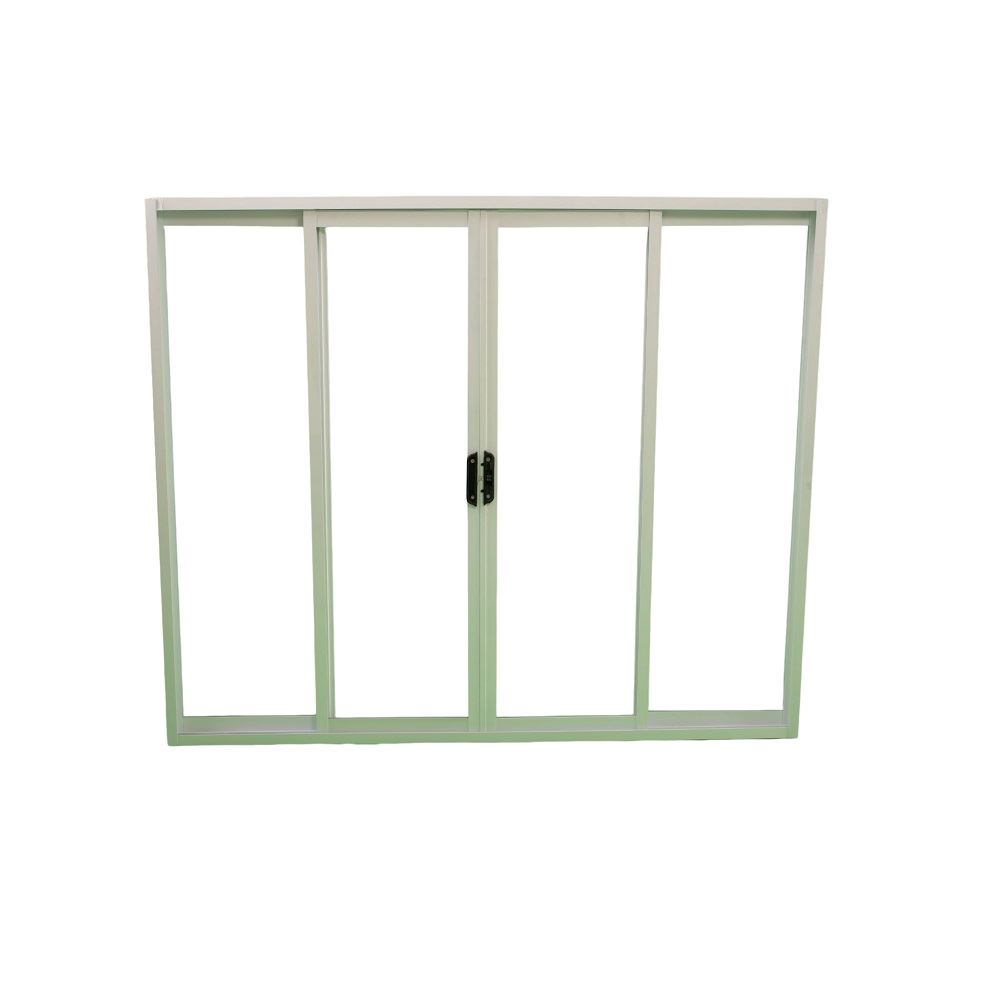 Janela de Correr Home 120x100 de Alumínio Branco com 4 Folhas de Vidro ...